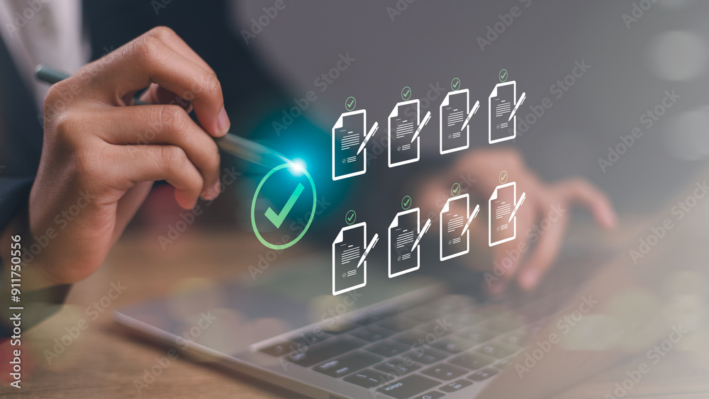 Prepare check and approve concepts. Document management, paperless ...