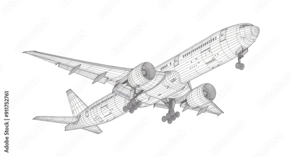 sketch, airplane, fly, transportation, transport, technology, aircraft ...