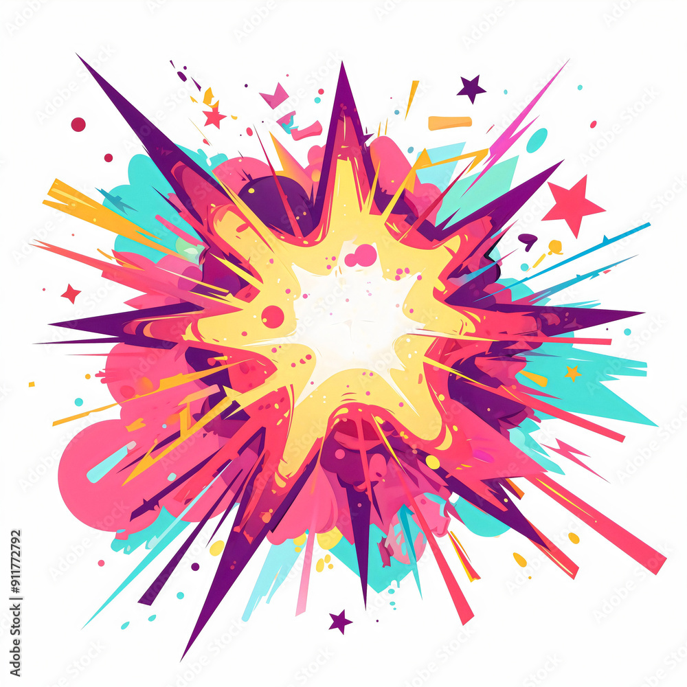 Cartoon bomb explosion in anime style. Bomb explosion clouds. Atomic ...