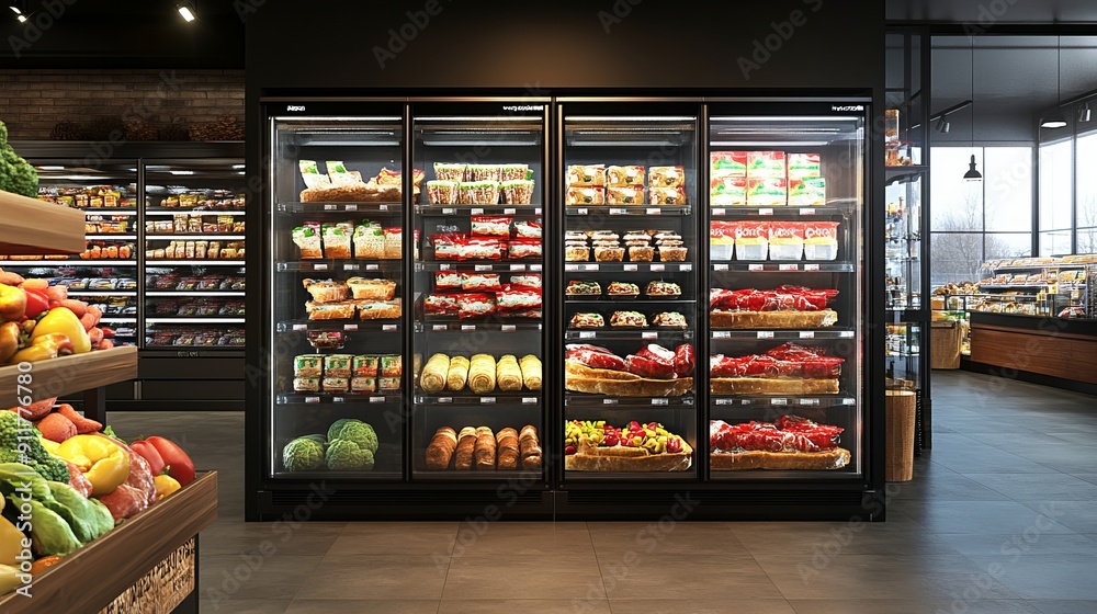 Cold room Among many other uses, frozen pastry and veggies in a ...