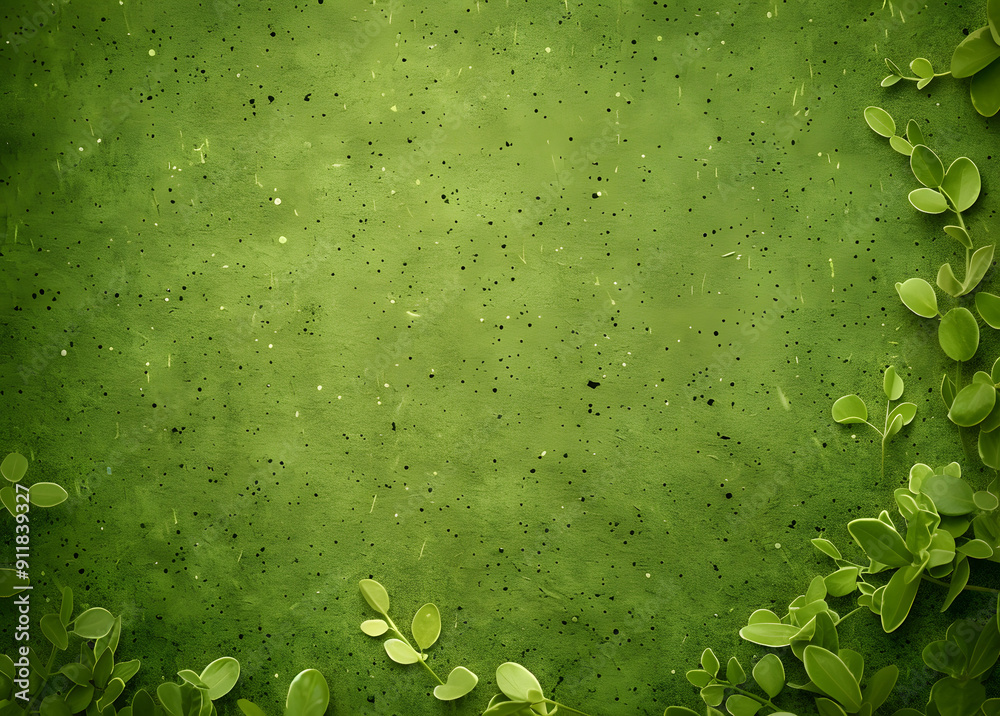 Earth-toned organic green background with natural paper texture and subtle spots, perfect for ...