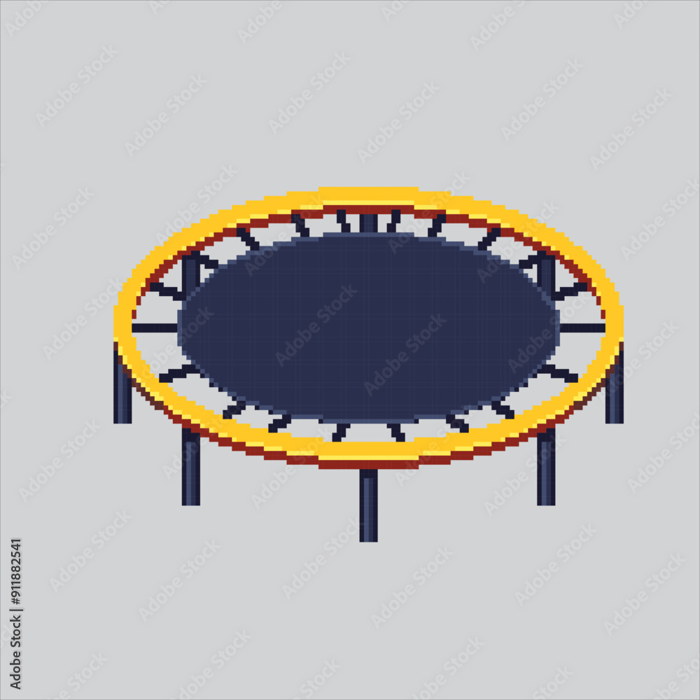 Pixel art illustration Trampoline. Pixelated Kid Trampoline. Playground ... Pixel art illustration Trampoline. Pixelated Kid Trampoline. Playground ...