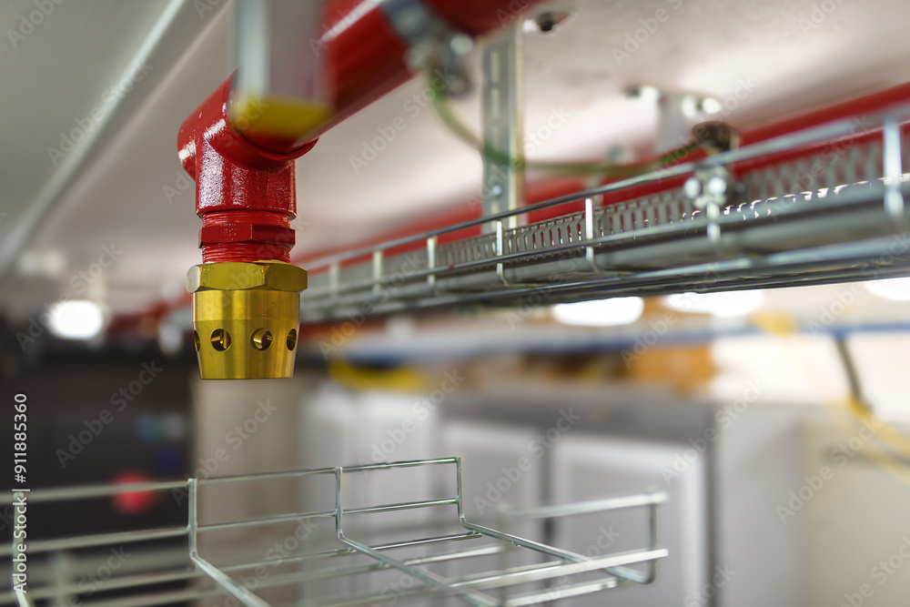 Clean agent fire suppression system used in data centers, backup ...