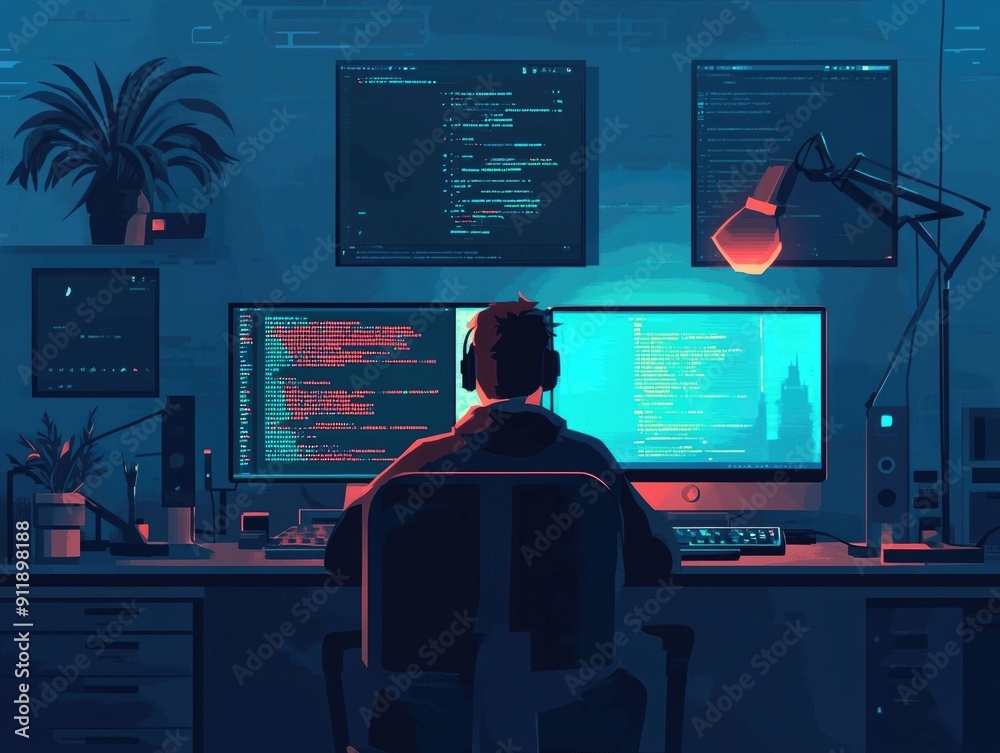 Coding And Debugging Tasks With Console Logs Displayed On A Computer Screen In A Flat Design A