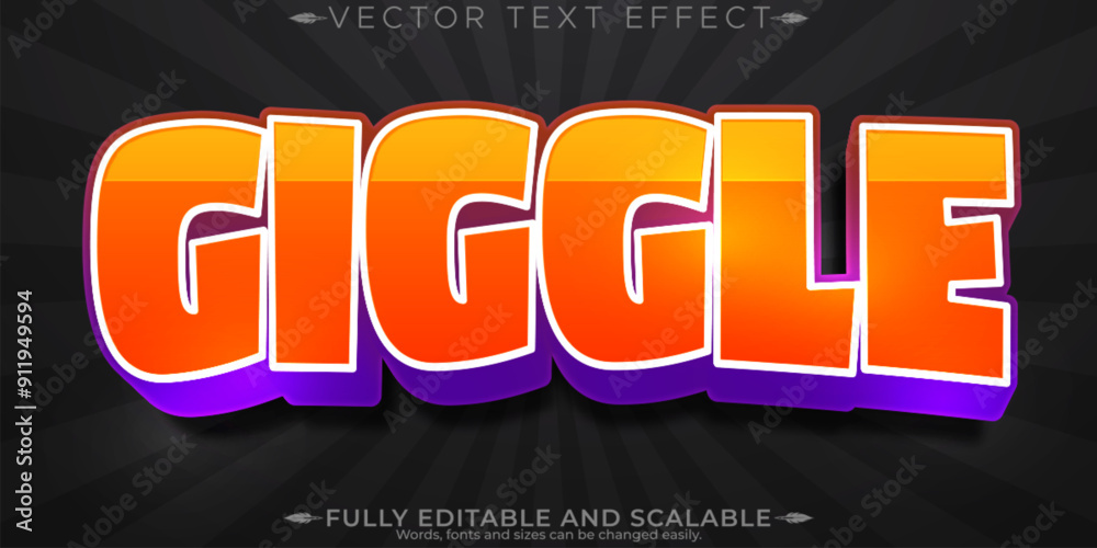 Cartoon editable text effect, editable animated and character text ...