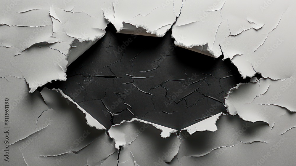 Jagged Torn Paper and Sticky Notes Set with Realistic Ripped Pieces ...