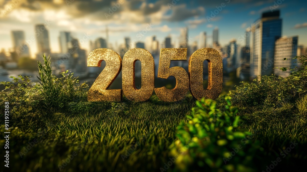 Net Zero by 2050. Zero Carbon Emissions Target, Carbon Neutral, Zero ...