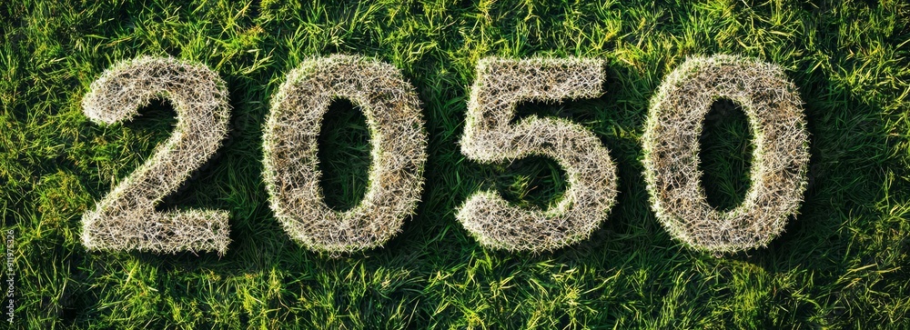 Net Zero by 2050. Zero Carbon Emissions Target, Carbon Neutral, Zero ...