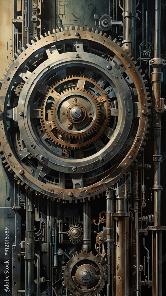 Watercolor Painting: This dynamic art deco poster celebrates the spirit ...