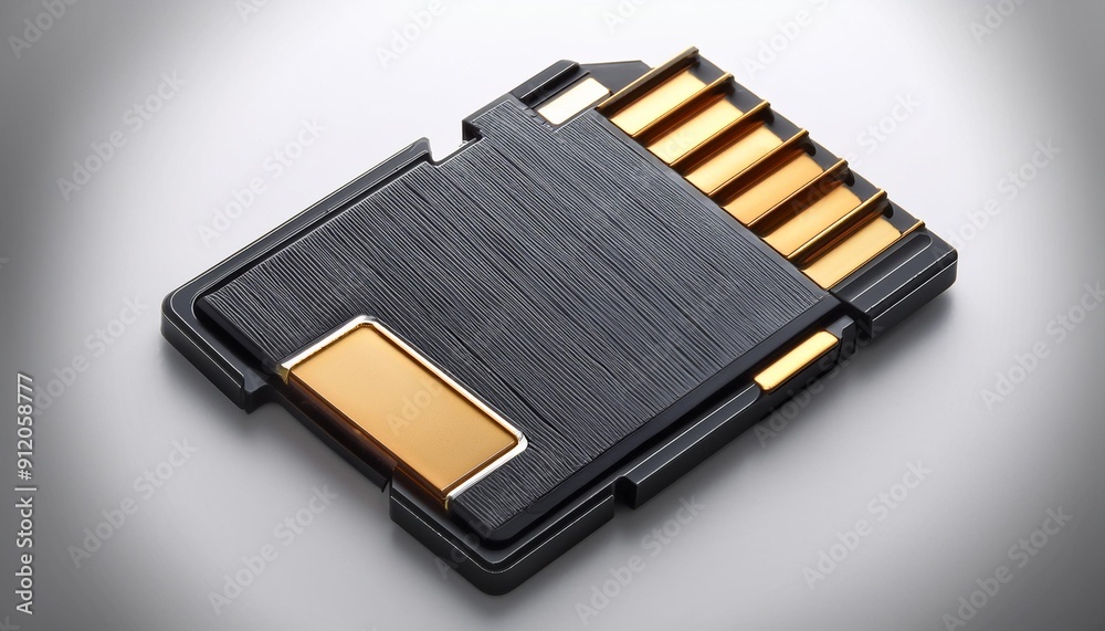 3D Realistic Render Icon of a Memory Card with Intricate Details and ...