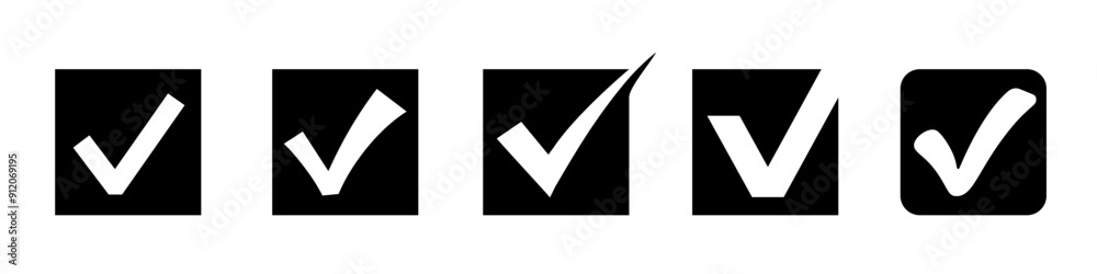 Checkbox icon. Check box symbol. Stock Vector | Adobe Stock