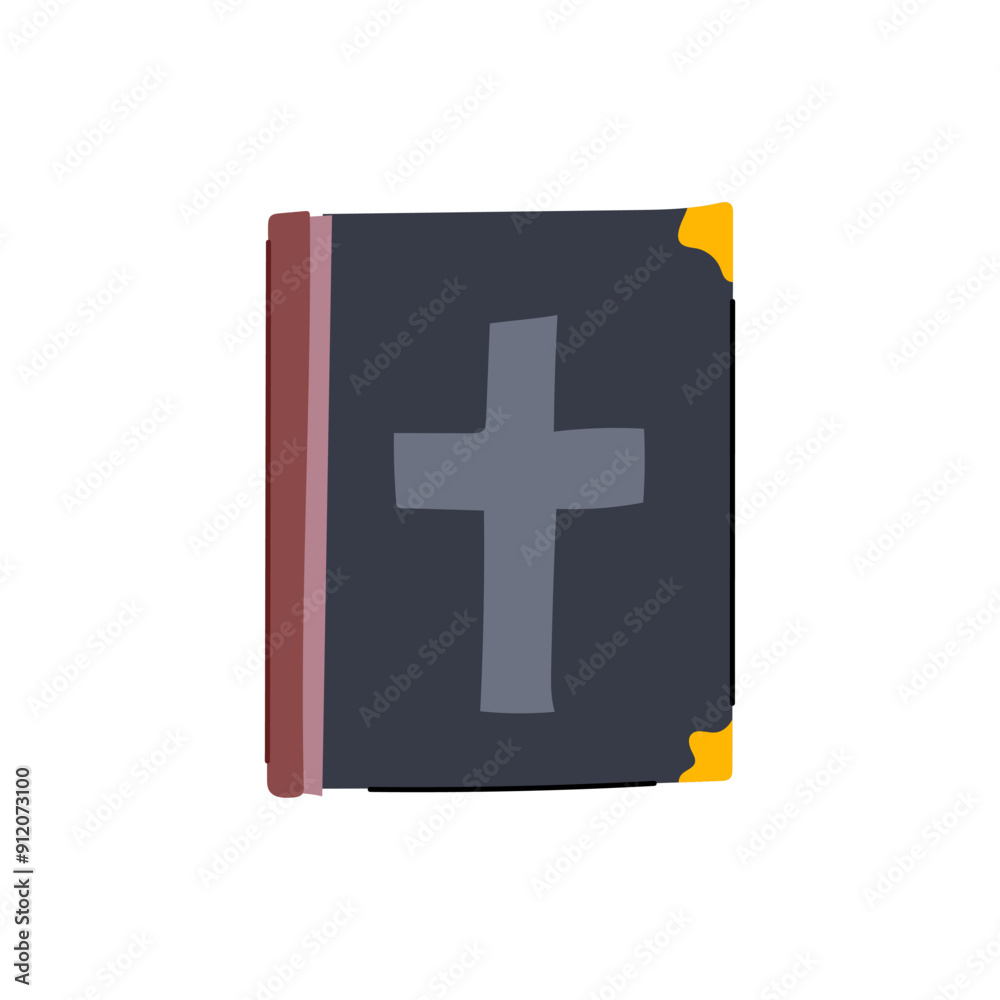 open bible cartoon. worship gospel, christian salvation, faith ...