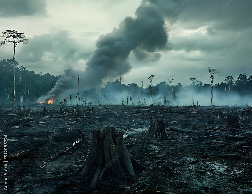 The Devastation of Deforestation: A Grim Reminder of the Destruction of ...