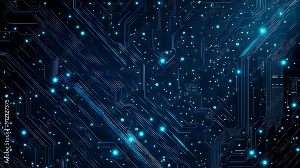 Futuristic Circuit Board Design: Exploring the Depths of Digital ...