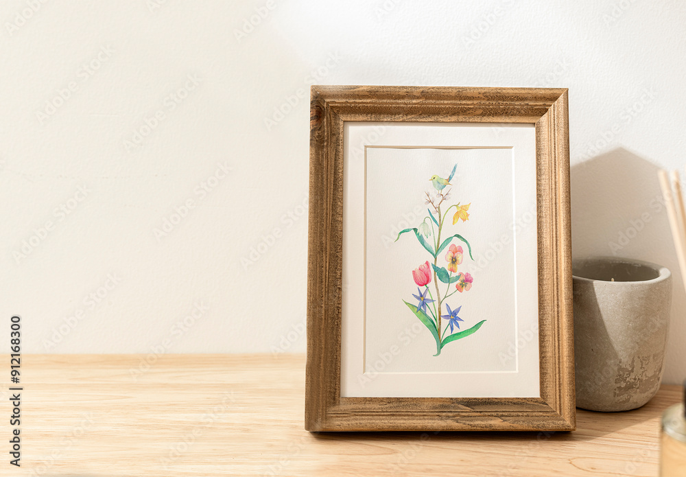 Interior Photo Frame Mockup Stock Template | Adobe Stock