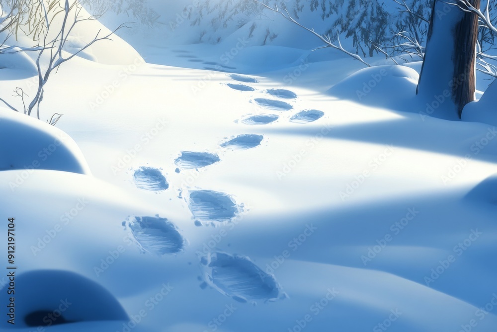 Mystic Snow Tracks: An Animated Snow Scene Leading to an Enigma with ...