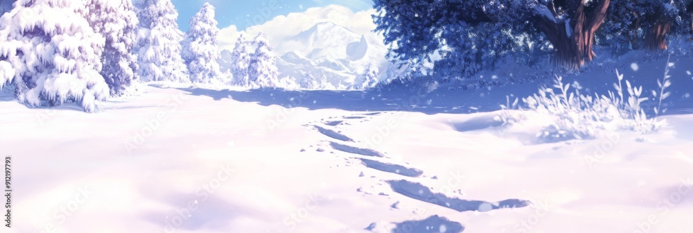 Mystic Snow Tracks: An Animated Snow Scene Leading to an Enigma with ...