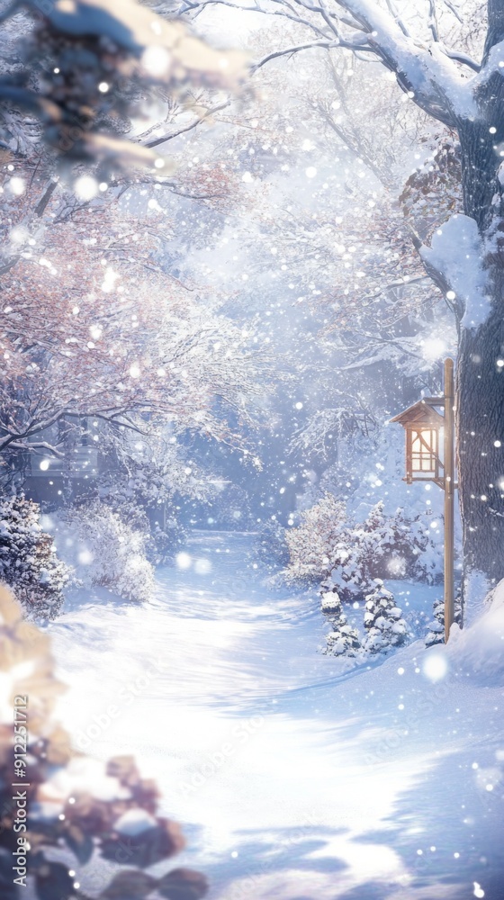 Secrets of the Snow: An Animated Winter Scene Unveiling Hidden ...