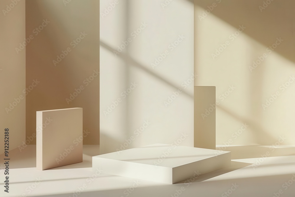 minimalist product display with clean lines and subtle gradients a ...