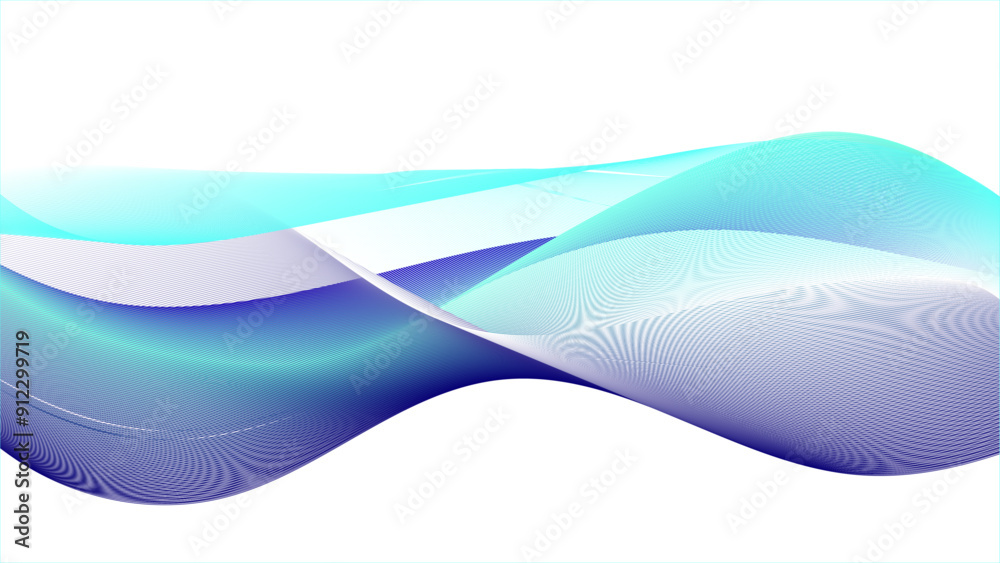 Abstract blue purple wave lines on transparent background. Modern ... Abstract blue purple wave lines on transparent background. Modern ...