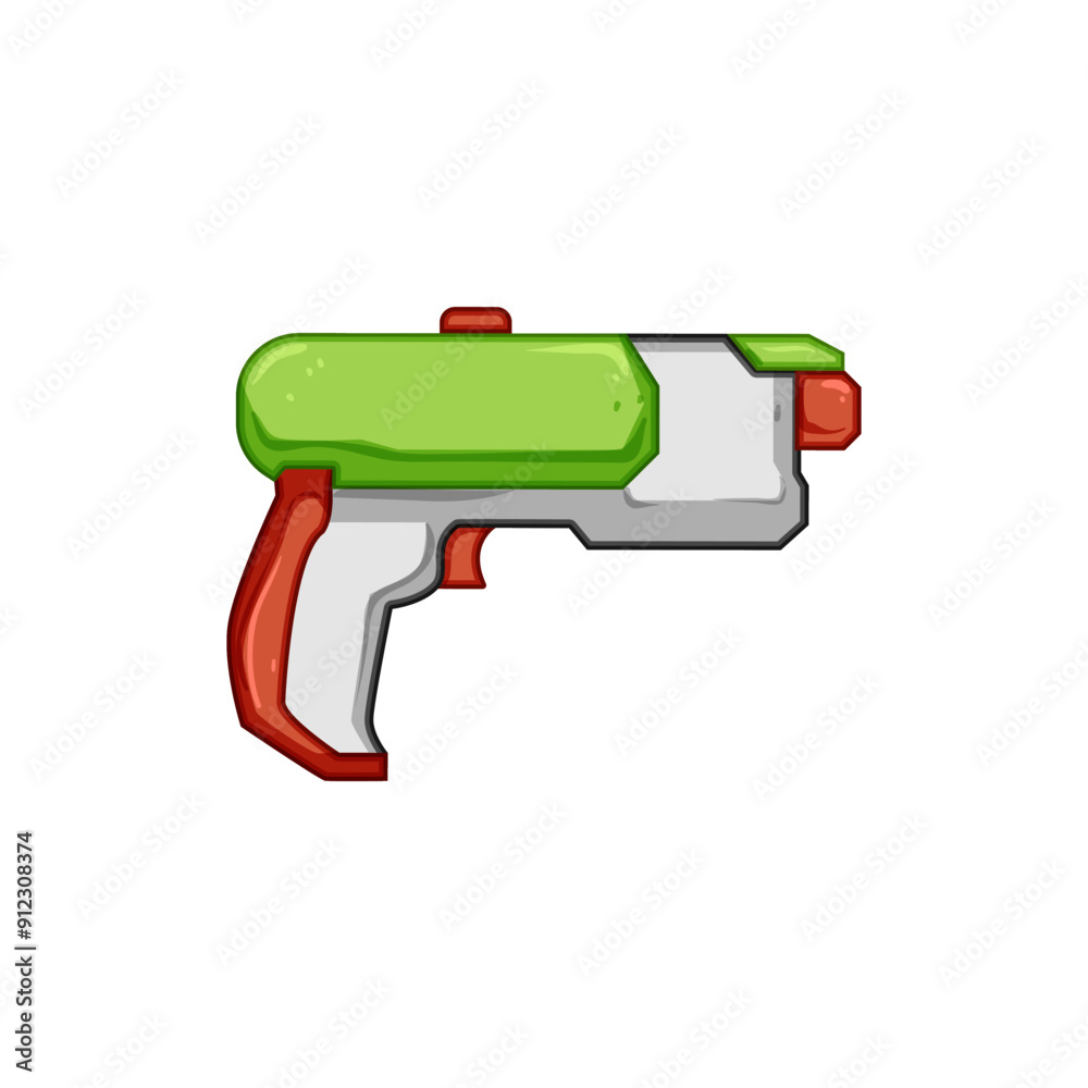 beam blaster gun cartoon. energy futuristic, alien ray, light lightning ...