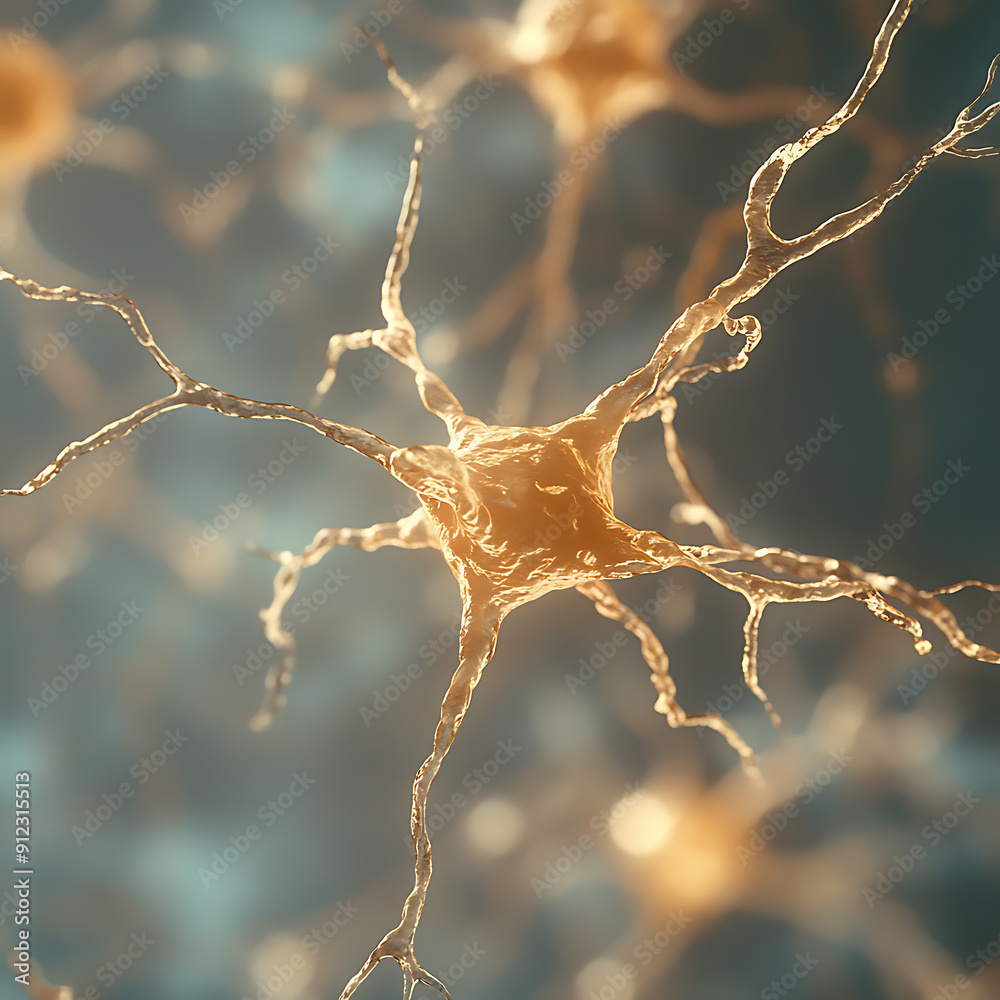 nerve system image of a neural network connections Stock Illustration ...