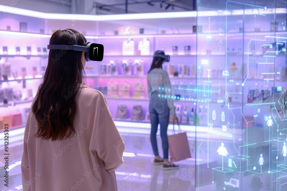 virtual marketplace with holographic product displays customizable 3d ...