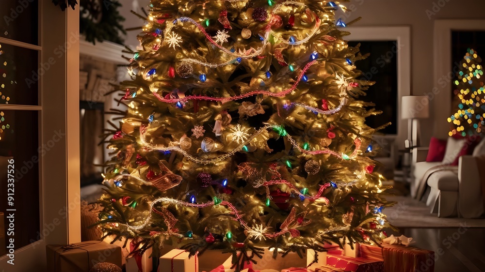 Shimmering Christmas Tree Lights: Ideal for Creating Magical Holiday ...