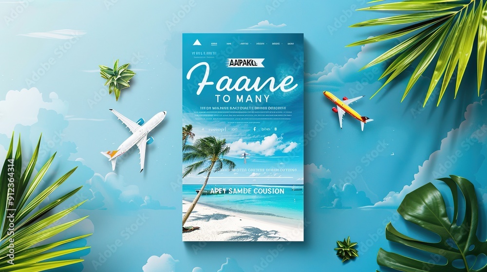Dynamic Travel Sale Flyer Template, Eye-Catching Travel Deals Promotion ...