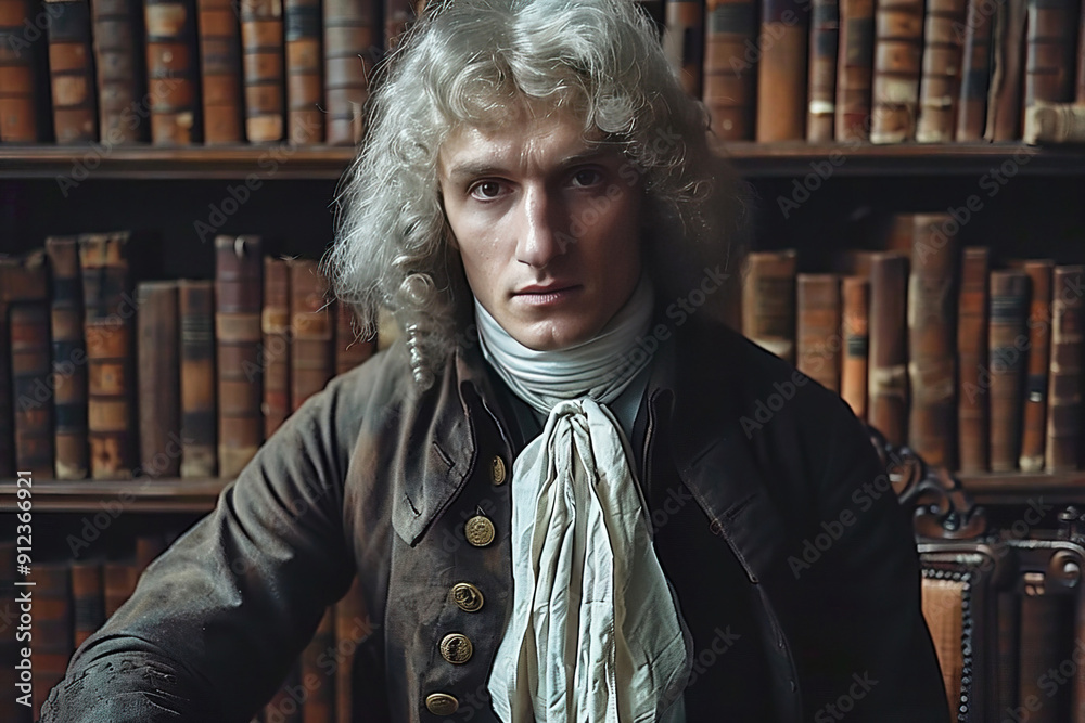 Isaac Newton, English physicist and mathematician. Scientist of ...