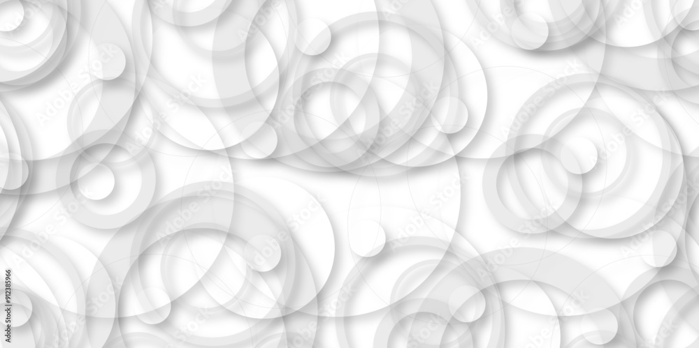 abstract white modern transparency circle presentation background ...