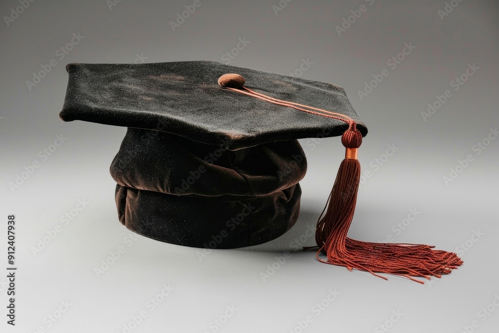 Graduation cap representing the culmination of years of hard work and ...