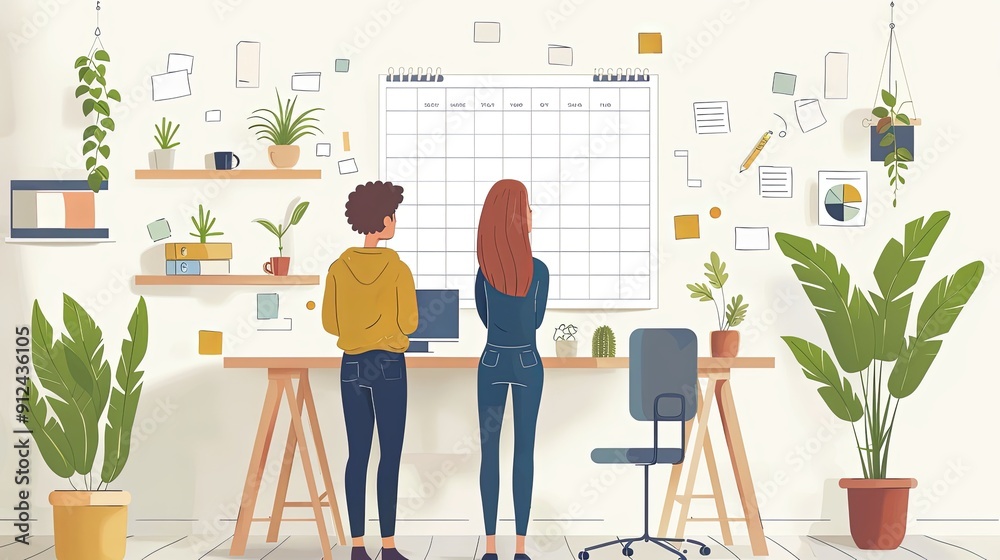 People planning concept. Entrepreneurship and calendar schedule ...