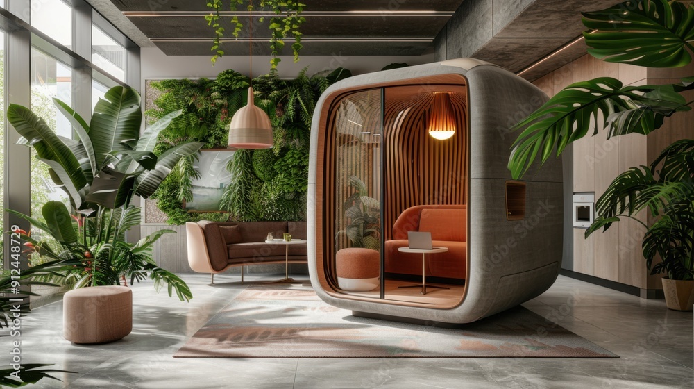 Quiet Zone: A dedicated office area for concentration, equipped with ...