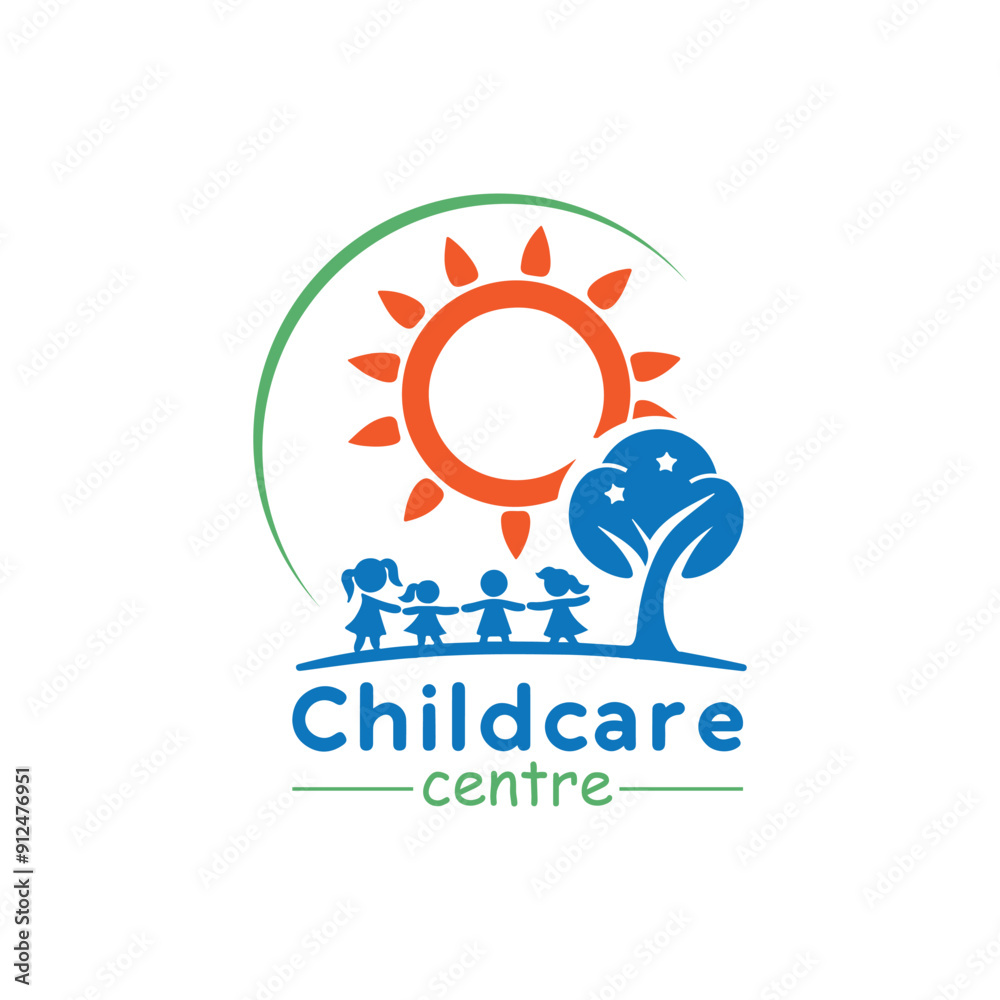 kids logo, child care center, daycare logo, education logo, care logo ...