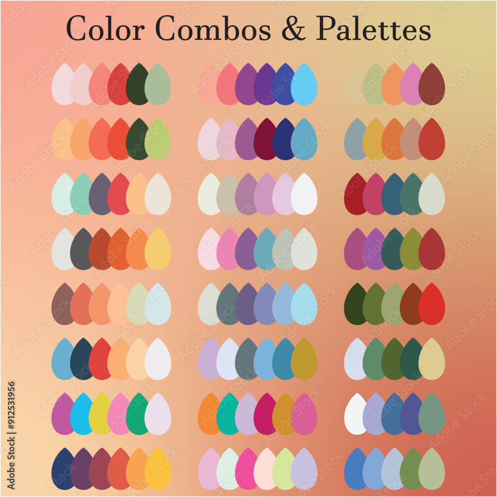 2024 color trends. Color palette in vibrant, bold, Colour theme ...