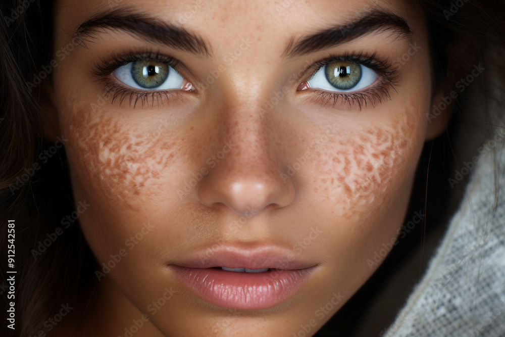 Close up photo of chapped cracked dry skin problem with face disease ...