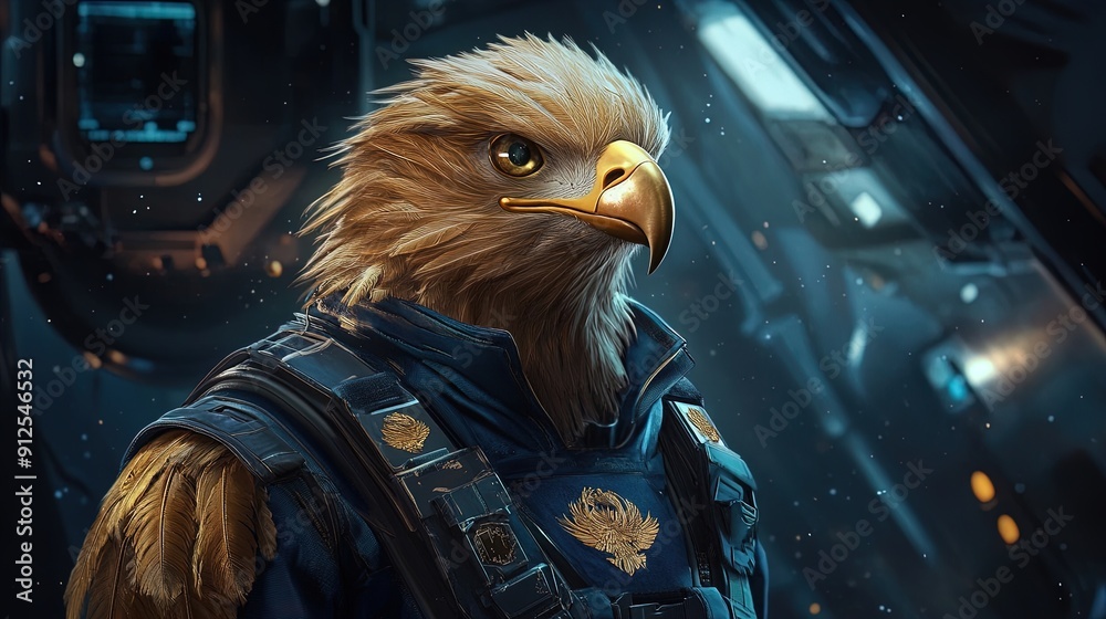 Majestic Golden Eagle: A Stunning Poster for Sports Decor - Featuring ...