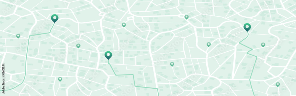 Isometric Gps map navigation to own pin. City top view. Abstract ...