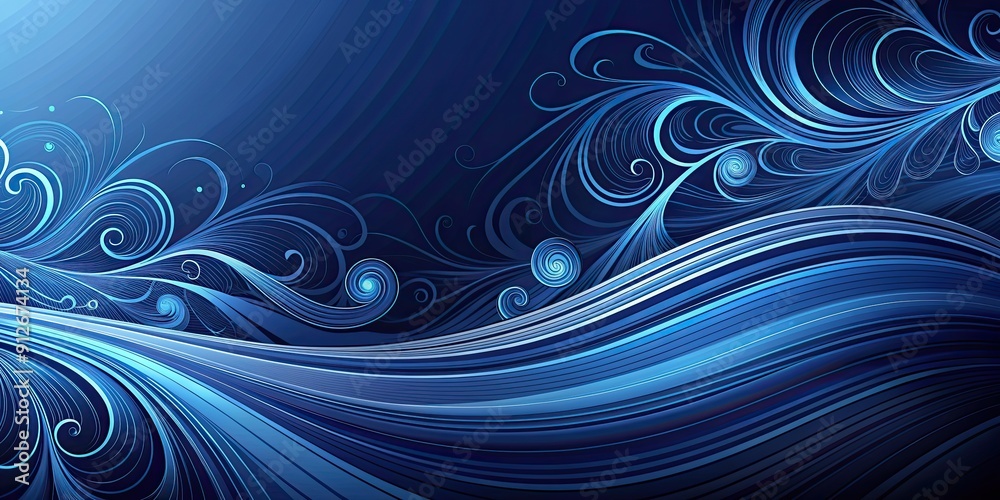 Dynamic navy blue abstract background with swirls and streaks, navy ...