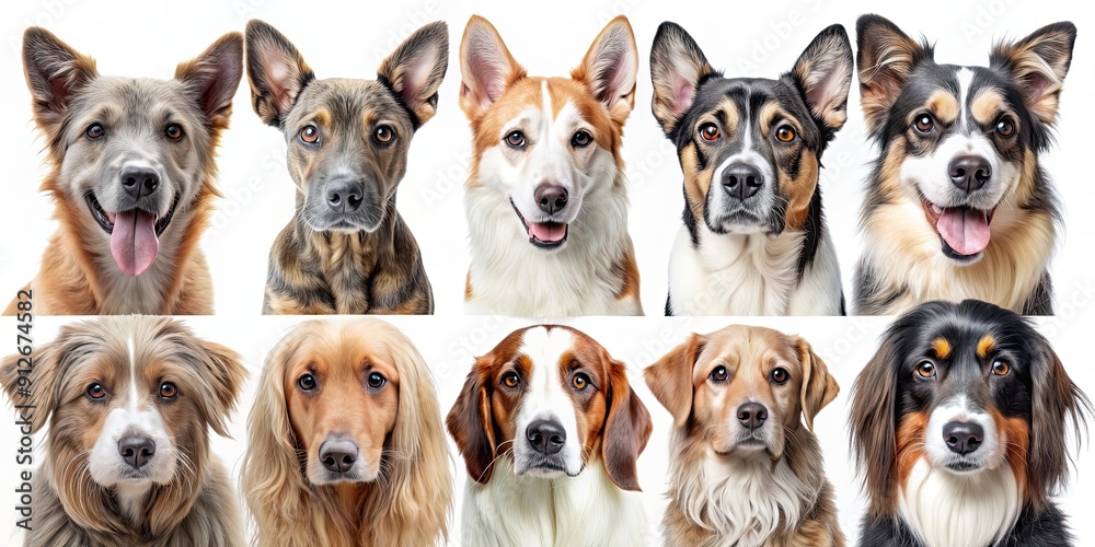 Different styles of dog s ranging from realistic to cartoonish and ...