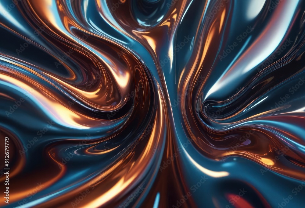 35mm film photography, liquid metal background featuring a dynamic flow ...