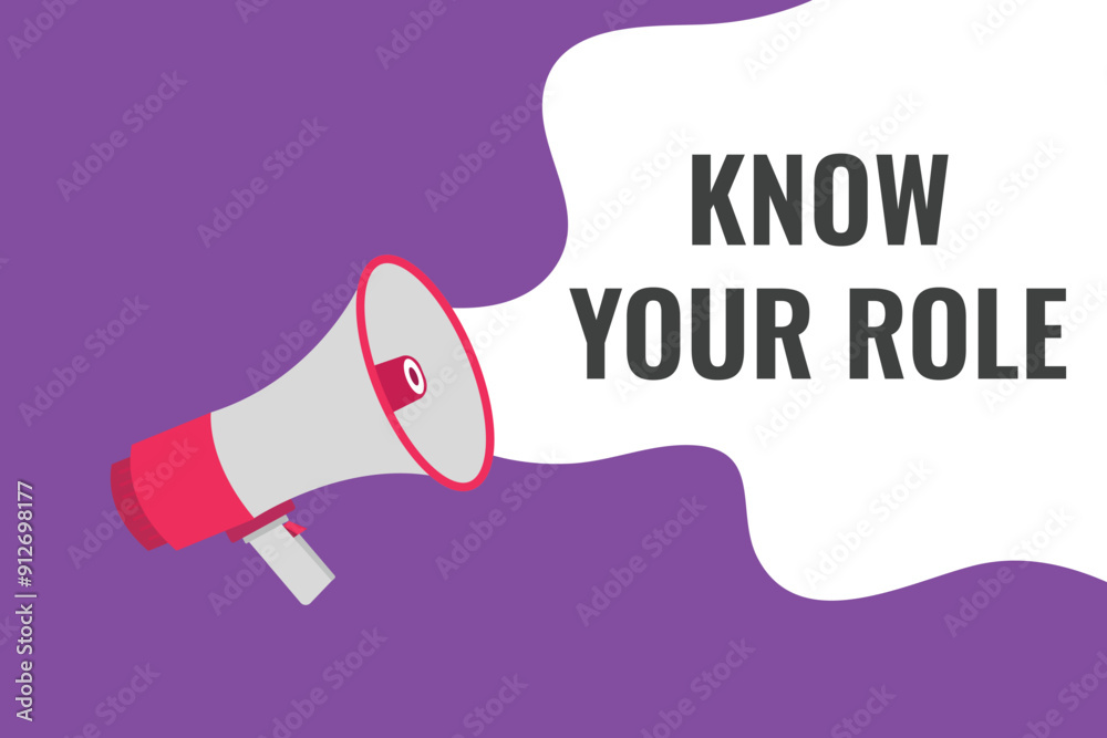 know your role button, banner, label, template for website. know your ...
