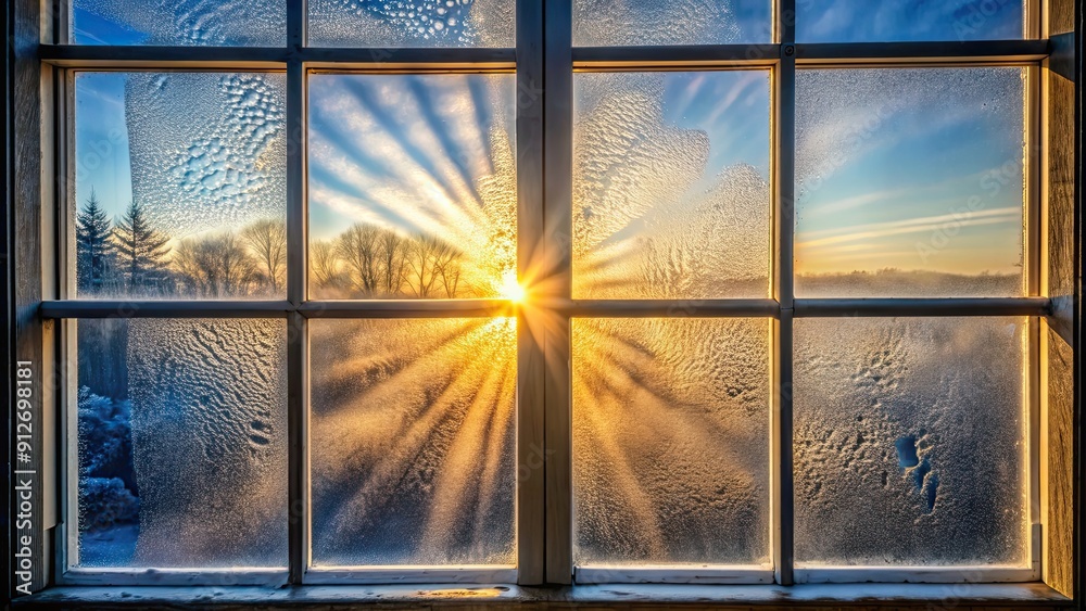 Sunlight streaming through a frosted glass window , sunlight, glass ...