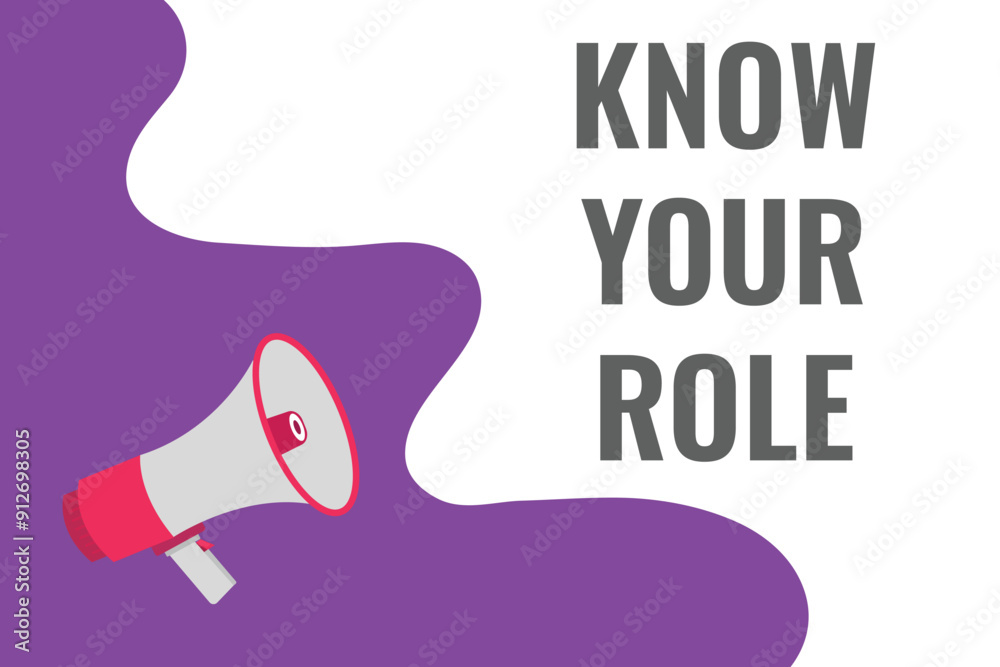 know your role button, banner, label, template for website. know your ...