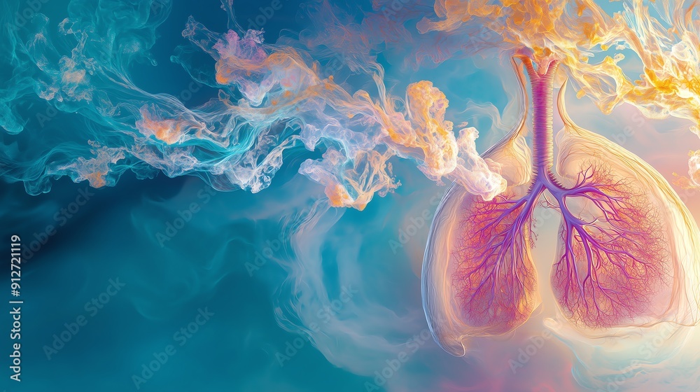 Respiratory System: Structure and Mechanics of Breathing Stock ...