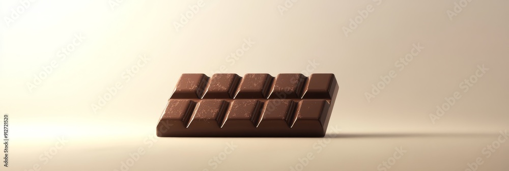 Delicious Chocolate Bar Isolated on White Background - A single ...