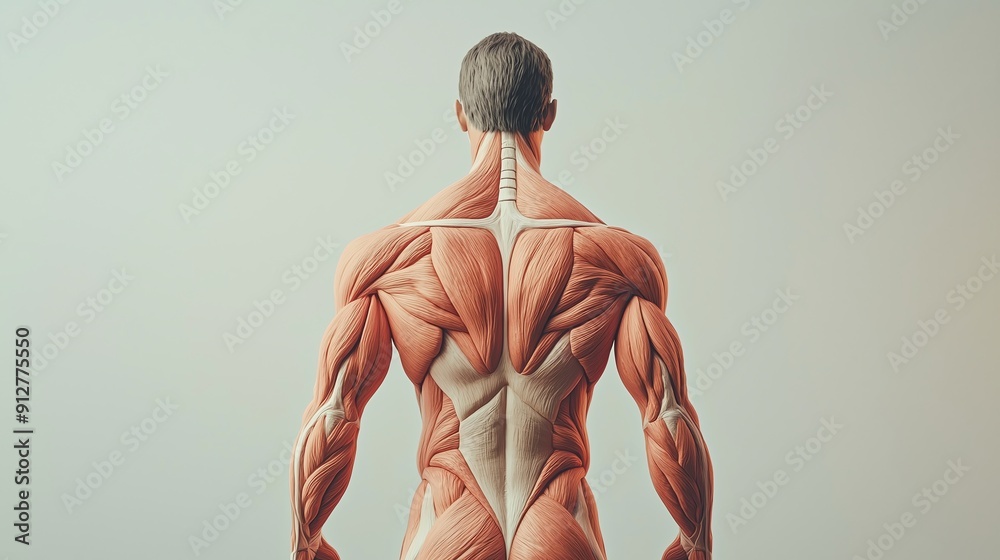 Muscular System Displaying Layers of Muscles for Movement and Stability ...