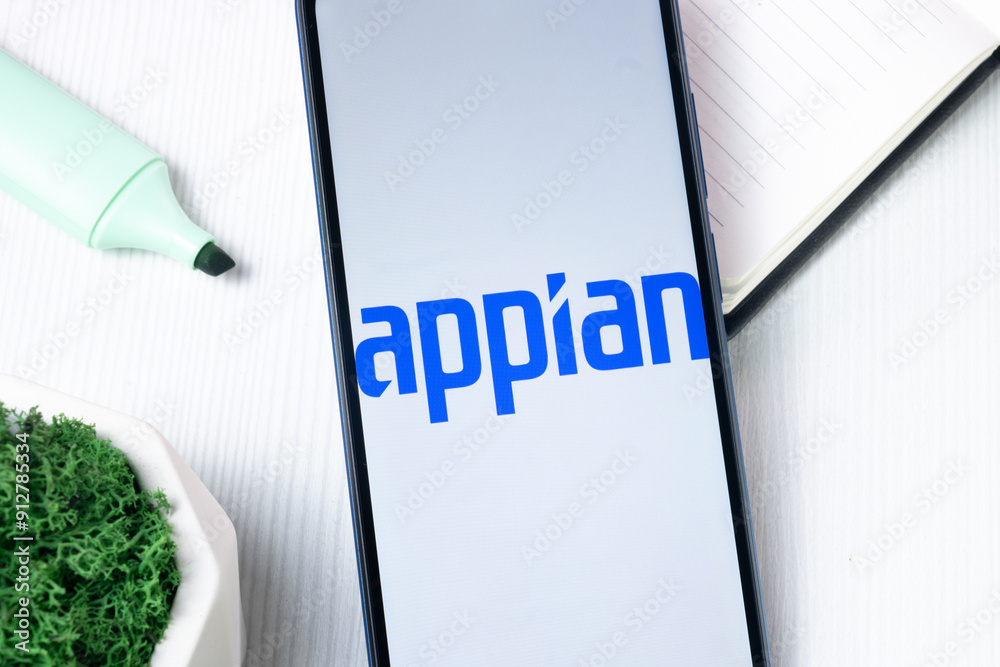 New York, USA - 1 August 2024: Appian Logo on Phone Screen, Icon on ...