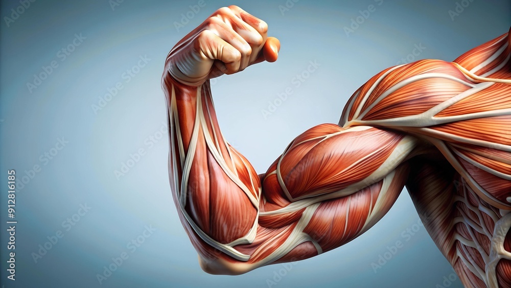 Exploring the Muscular Architecture of a Flexed Arm through Cross-Sectional Anatomy AI Generated ...